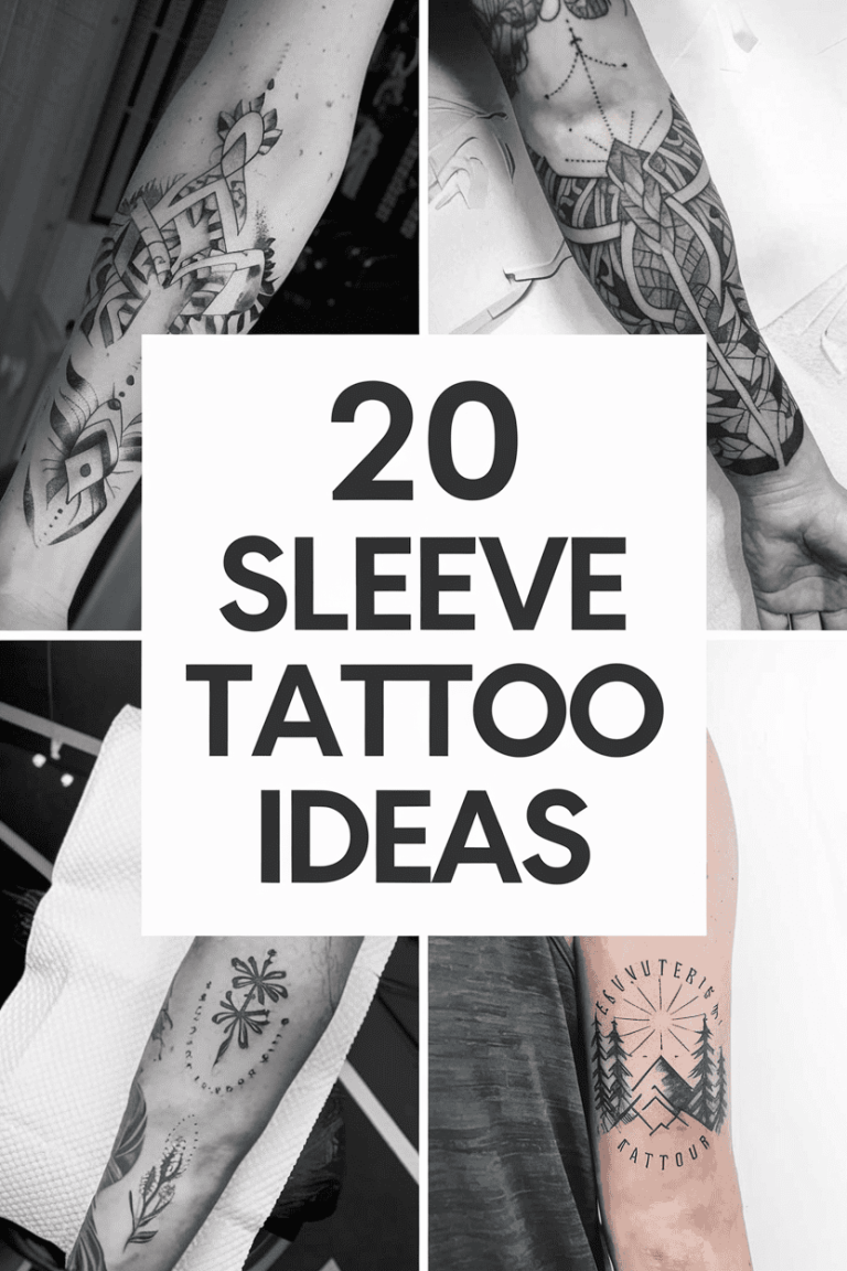 20 Beautiful Sleeve Tattoos for Women: Elegant to Edgy