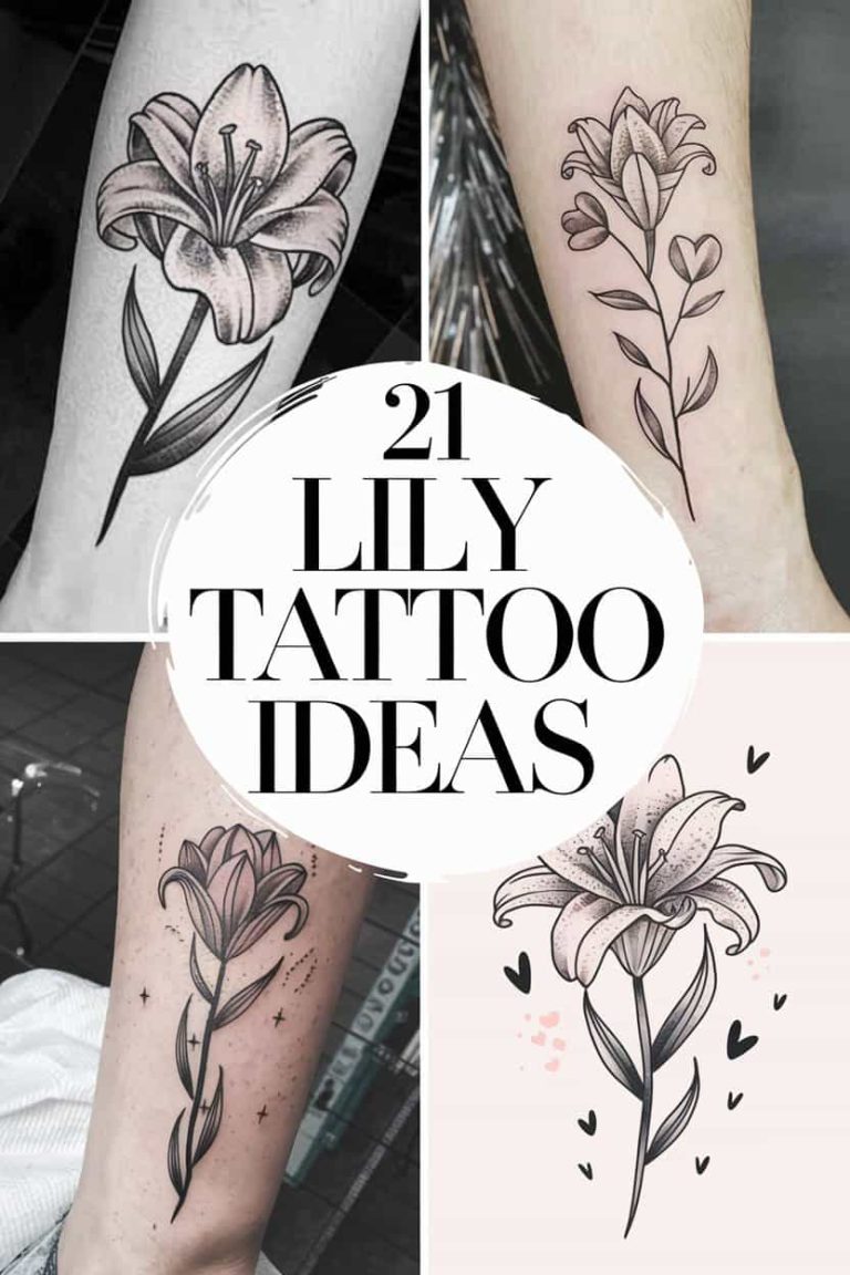 21 Beautiful Lily Tattoo Designs with Elegant Appeal
