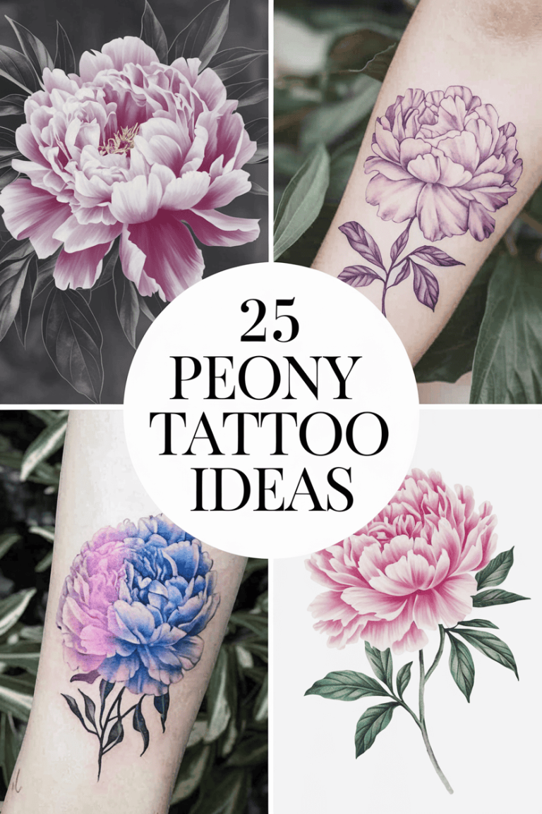 25 Lovely Peony Tattoo Ideas with Elegant Charm
