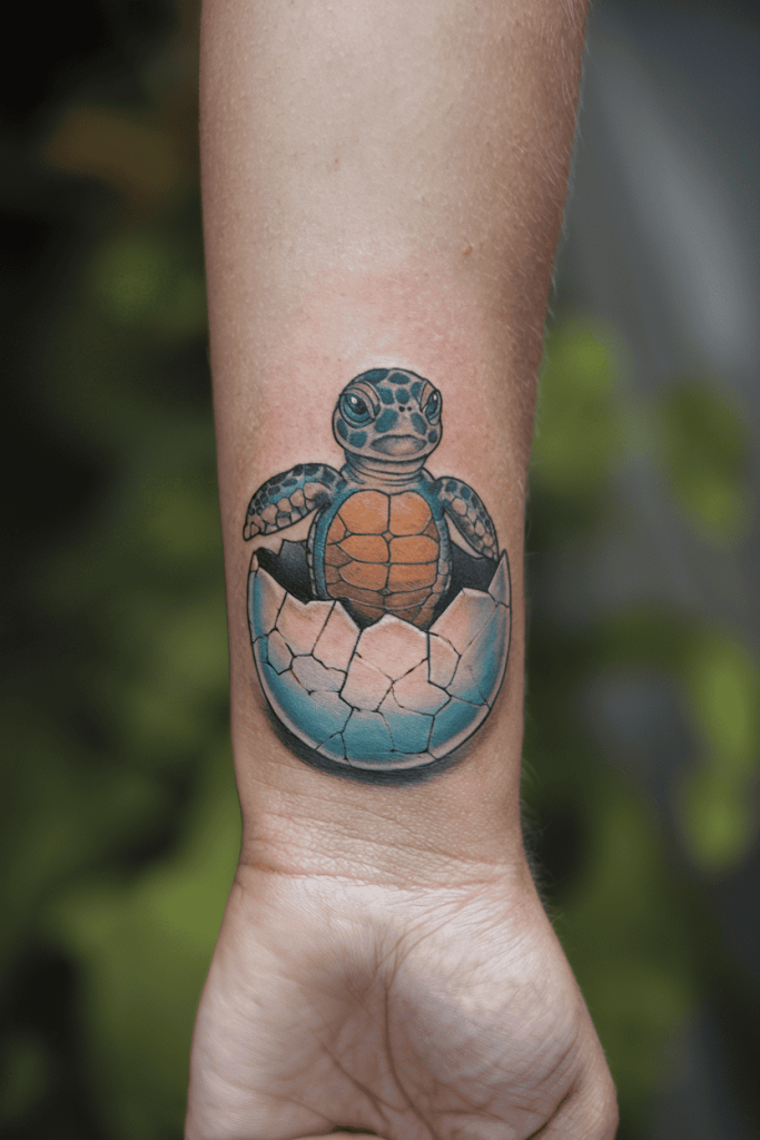 21 Majestic Sea Turtle Tattoo Designs with Symbolic Meaning