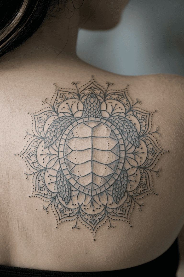 21 Majestic Sea Turtle Tattoo Designs with Symbolic Meaning