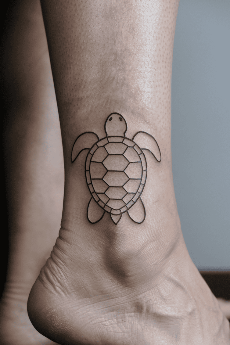 21 Majestic Sea Turtle Tattoo Designs with Symbolic Meaning