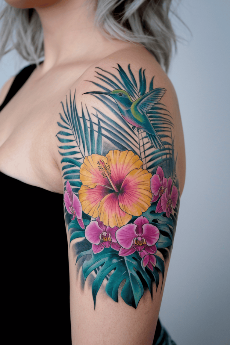 27 Vibrant Hawaiian Flower Tattoos for Tropical Beauty