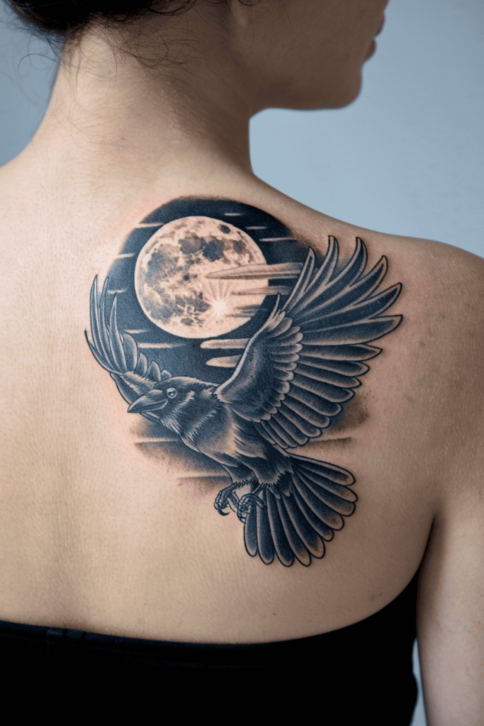 30 Mysterious Crow Tattoo Designs with Symbolic Meanings